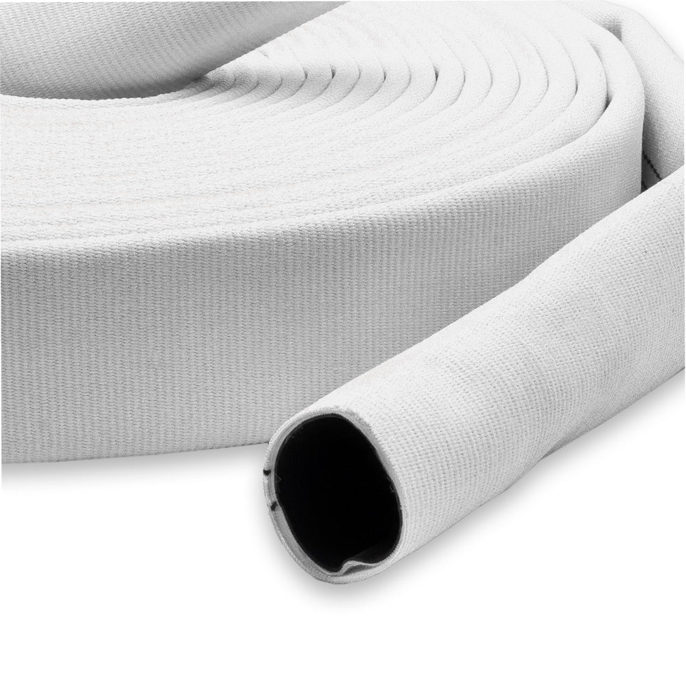 1-1/2" Double Jacket Fire Hose Uncoupled White – Water Pump Hose