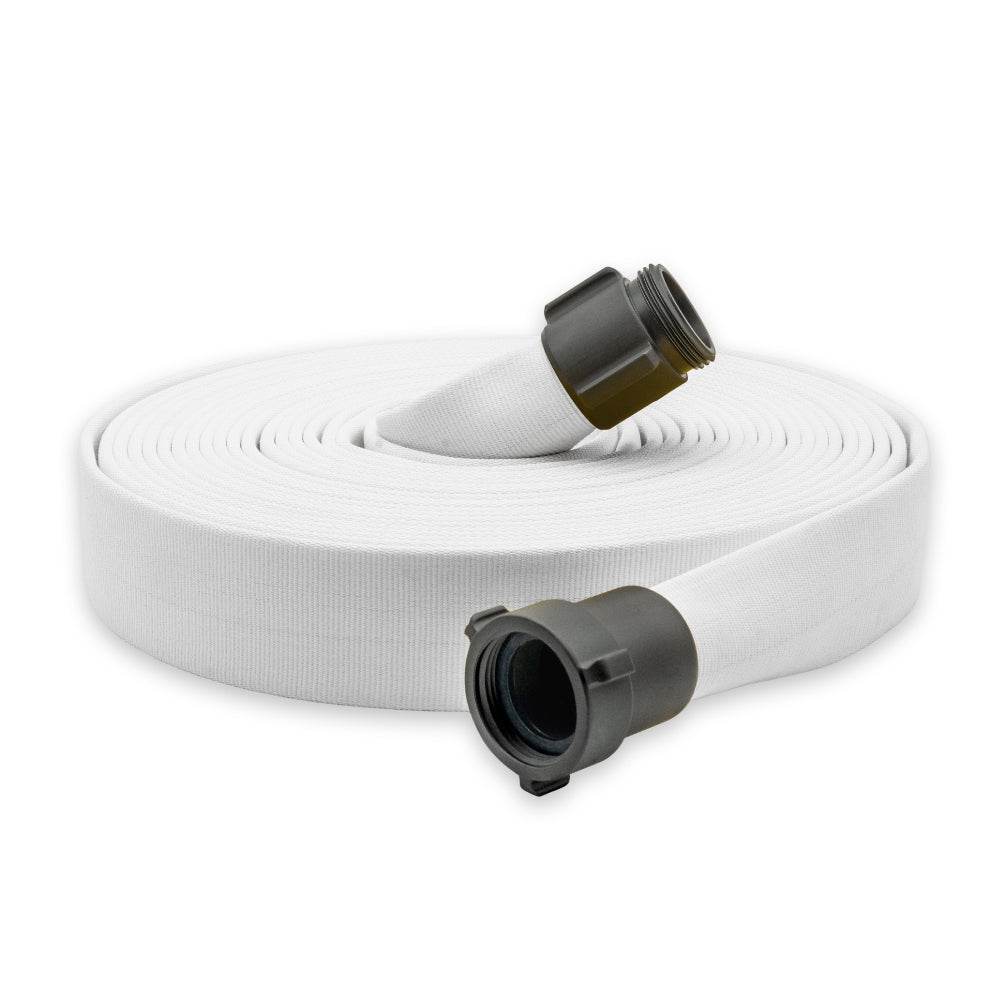 2" Single Jacket Fire Hose Threaded Fittings White – Water Pump Hose