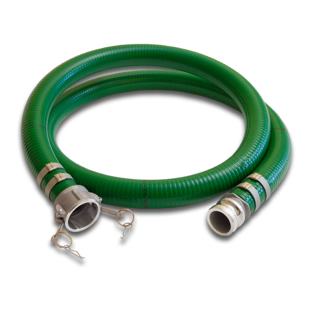 Green PVC Suction Hose 125 PSI – Water Pump Hose